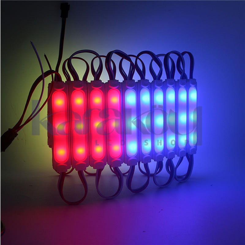 12Volt 3Watt RGB Piksel Modül Led (20 Adet) | Karaköy Led Shop