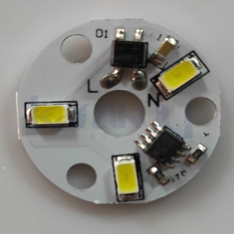 220V 3W Beyaz 5730smd Pcb Led 30mm 3Led | Karaköy Led Shop