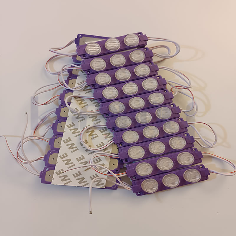 12Volt 3Watt Yüksek Lensli Modül Led Mor (20 Adet) | Karaköy Led Shop