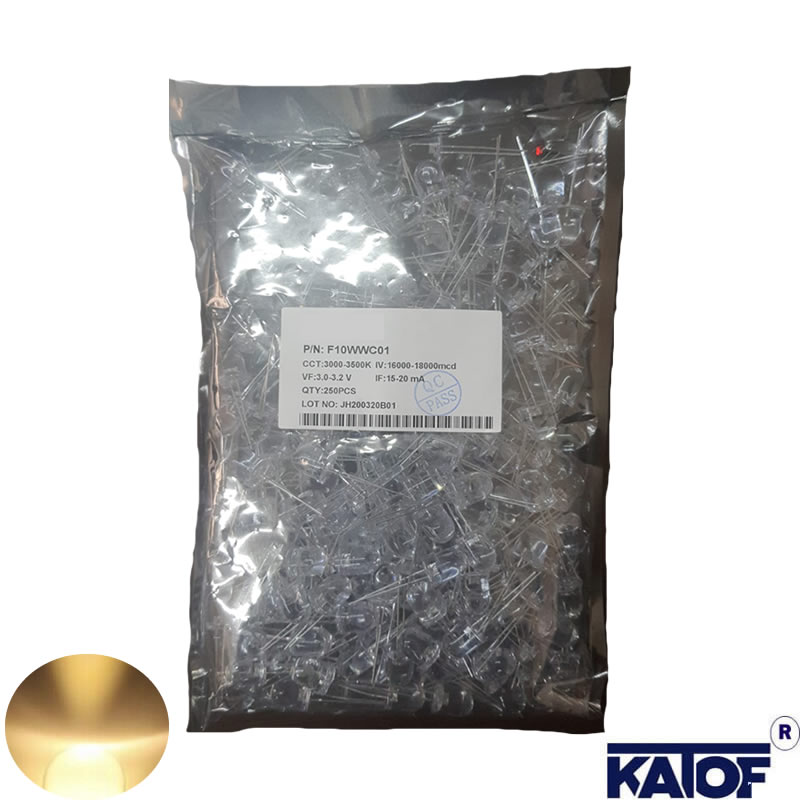 10mm Diffused Gün Işığı Round Dip Led 16000-18000mcd (250 Adet ...