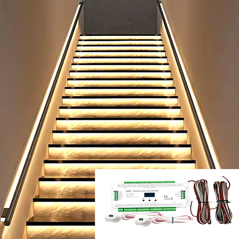 ES32 PIR Sensörlü Merdiven Basamak Aydınlatma Modül Seti | Karaköy Led Shop
