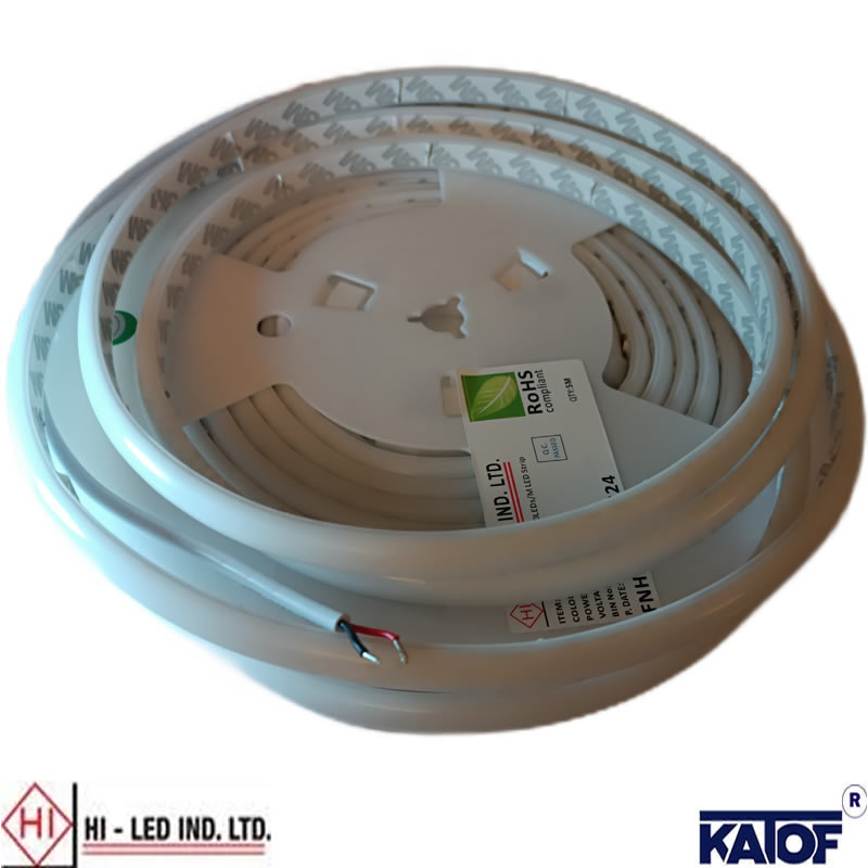 24 Volt 13x7 mm IP67 Neon Led Mavi (5mt) | Karaköy Led Shop
