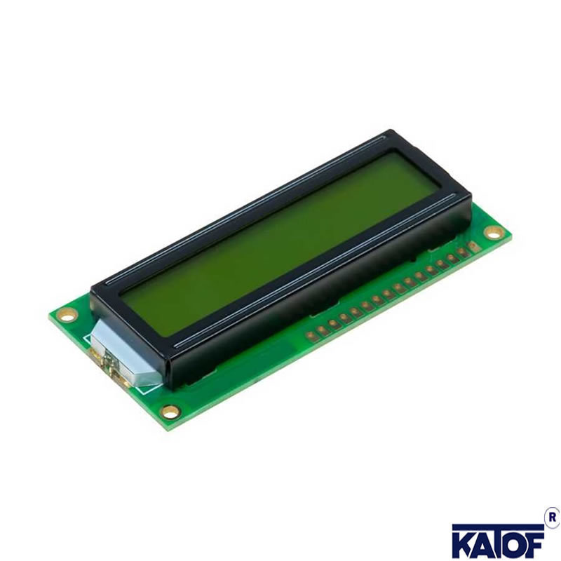2X16 Yeşil LCD Display Üstten ve Alttan Pinli | Karaköy Led Shop