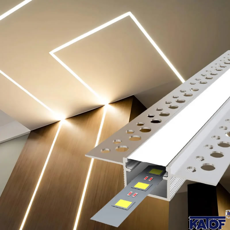 1.5cm 3mt Düz Trimless Led Profil | Karaköy Led Shop