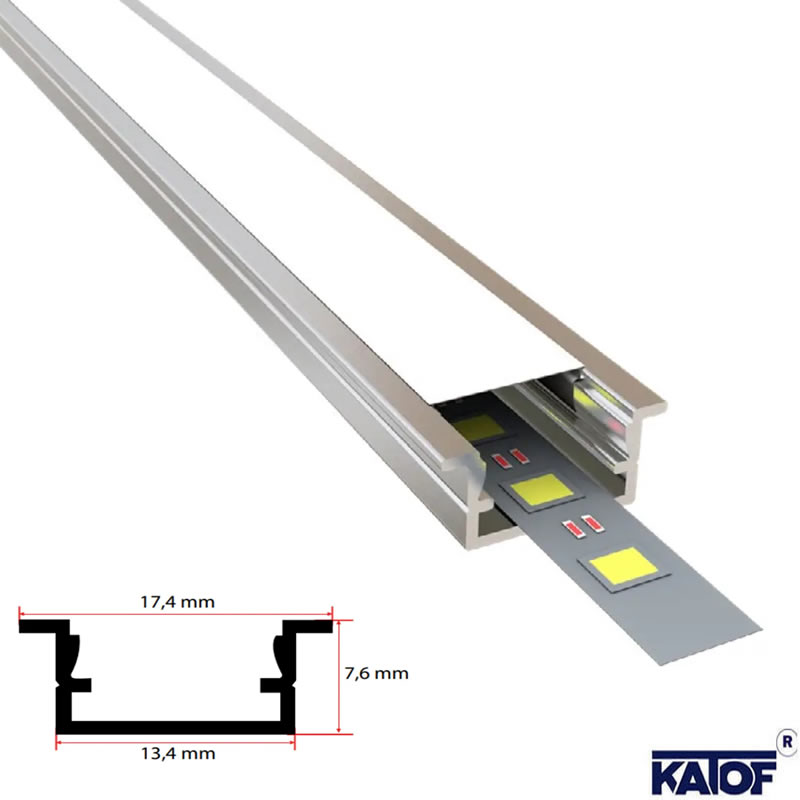 8X17 Kanatlı LED Profili 3MT. | Karaköy Led Shop