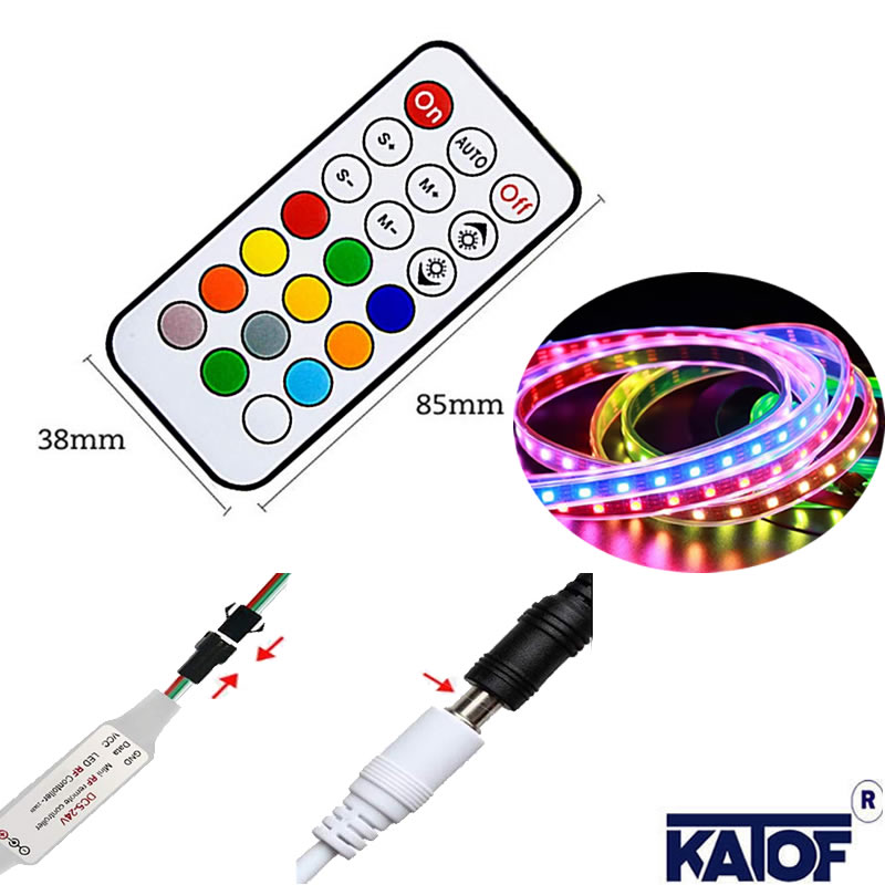 RGB Pixel Led 21Tuşlu Rf Kumandalı Kontrol Modülü | Karaköy Led Shop
