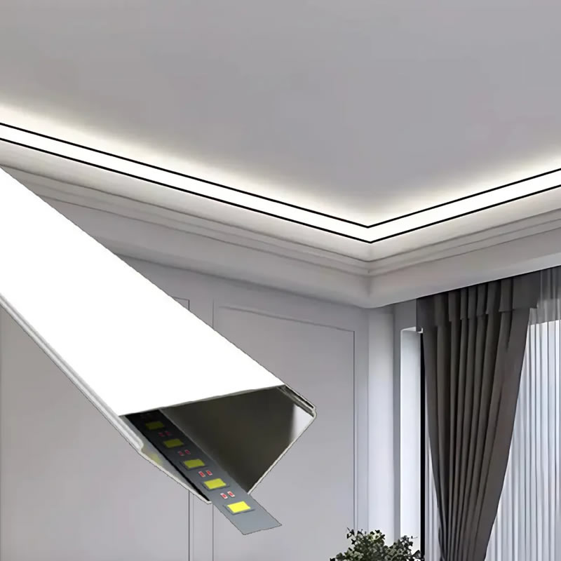 77.4mm 3mt Tavan Köşe LED Profili | Karaköy Led Shop
