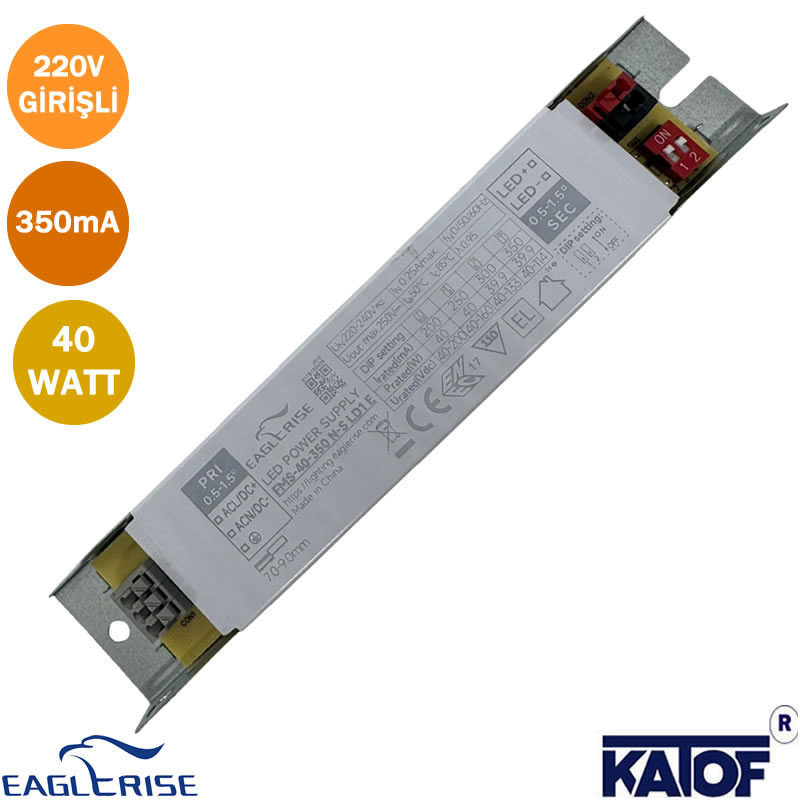 220V 40Watt 350mA Led Driver FMS-40-350 N-S LD1 E | Karaköy Led Shop