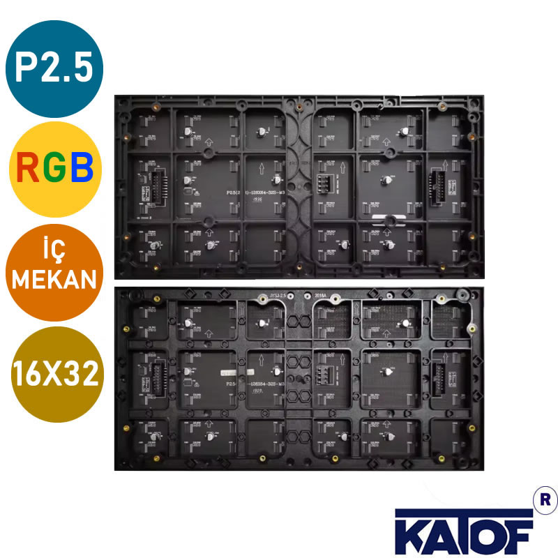 P2.5 RGB İç Mekan Smd Led Ekran Paneli 16x32cm | Karaköy Led Shop