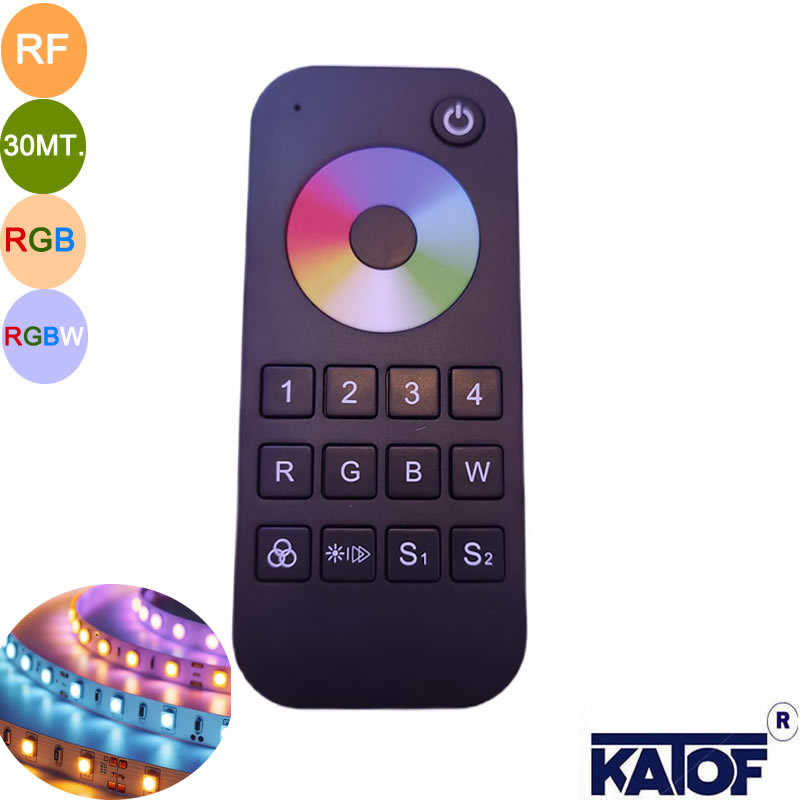 4 Bölge için RGB, RGBW Led RF Kontrol Kumandası | Karaköy Led Shop